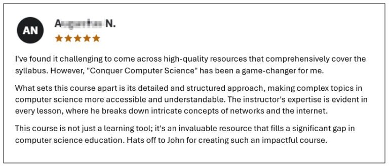 Courses - Conquer Computer Science